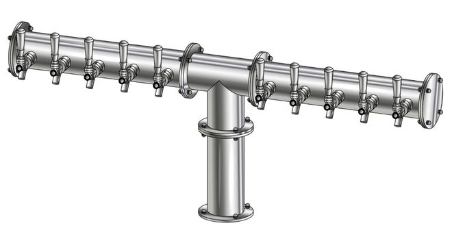 10 TAP(4"OC)POLISHED SS CONDOR "T" CH-MX CLD - CBS Inc.